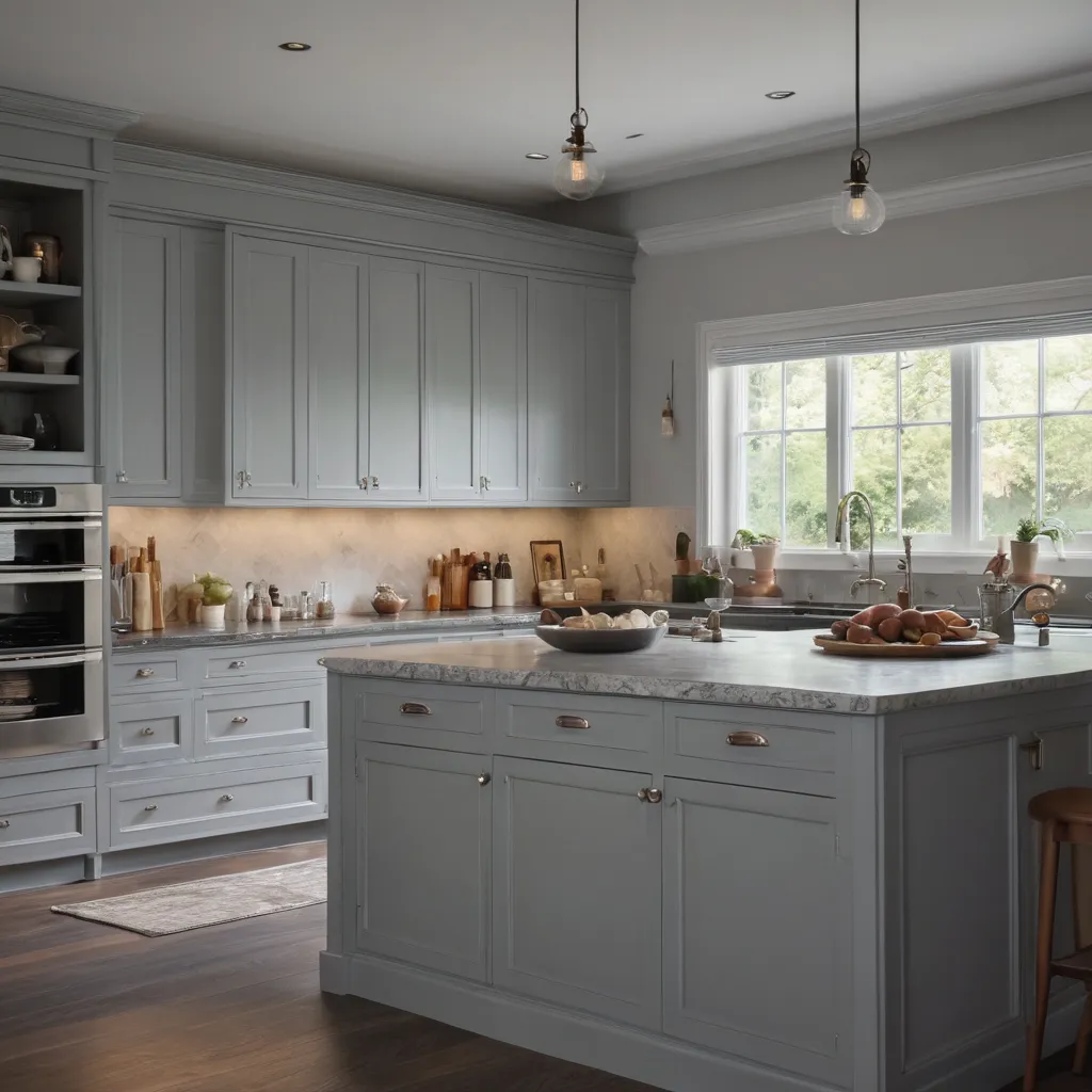 Elevate Your Kitchen Space with the Allure of Painted Gray Cabinets