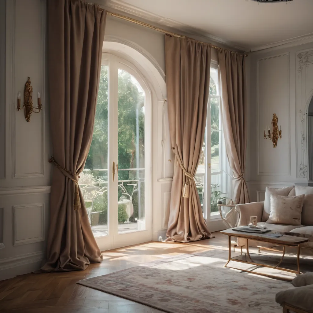 Stylish Window Treatments for French Doors