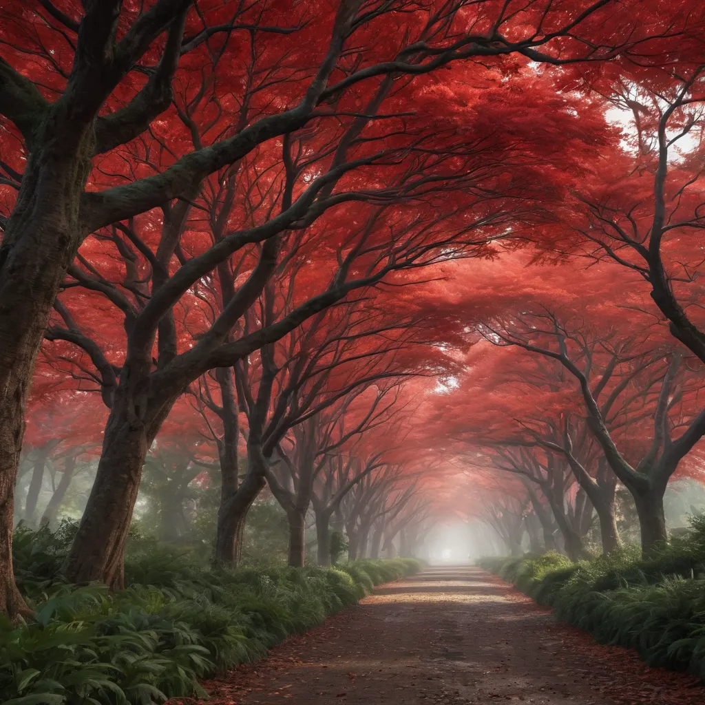Unveiling the Enigmatic Allure of Crimson Evergreen Trees: A ...