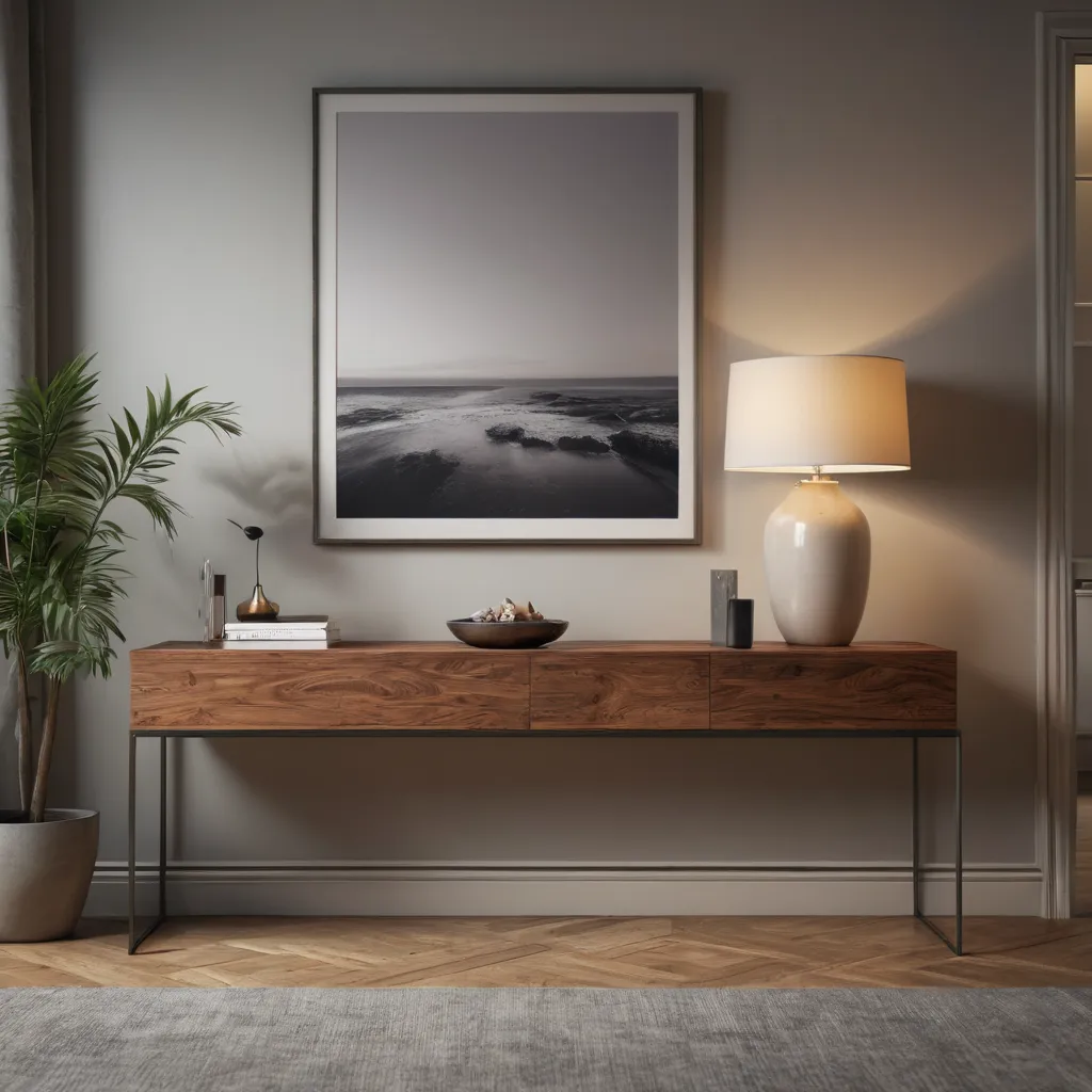 Unveiling the Elegance: The Art of Console Tables Sans Shelves